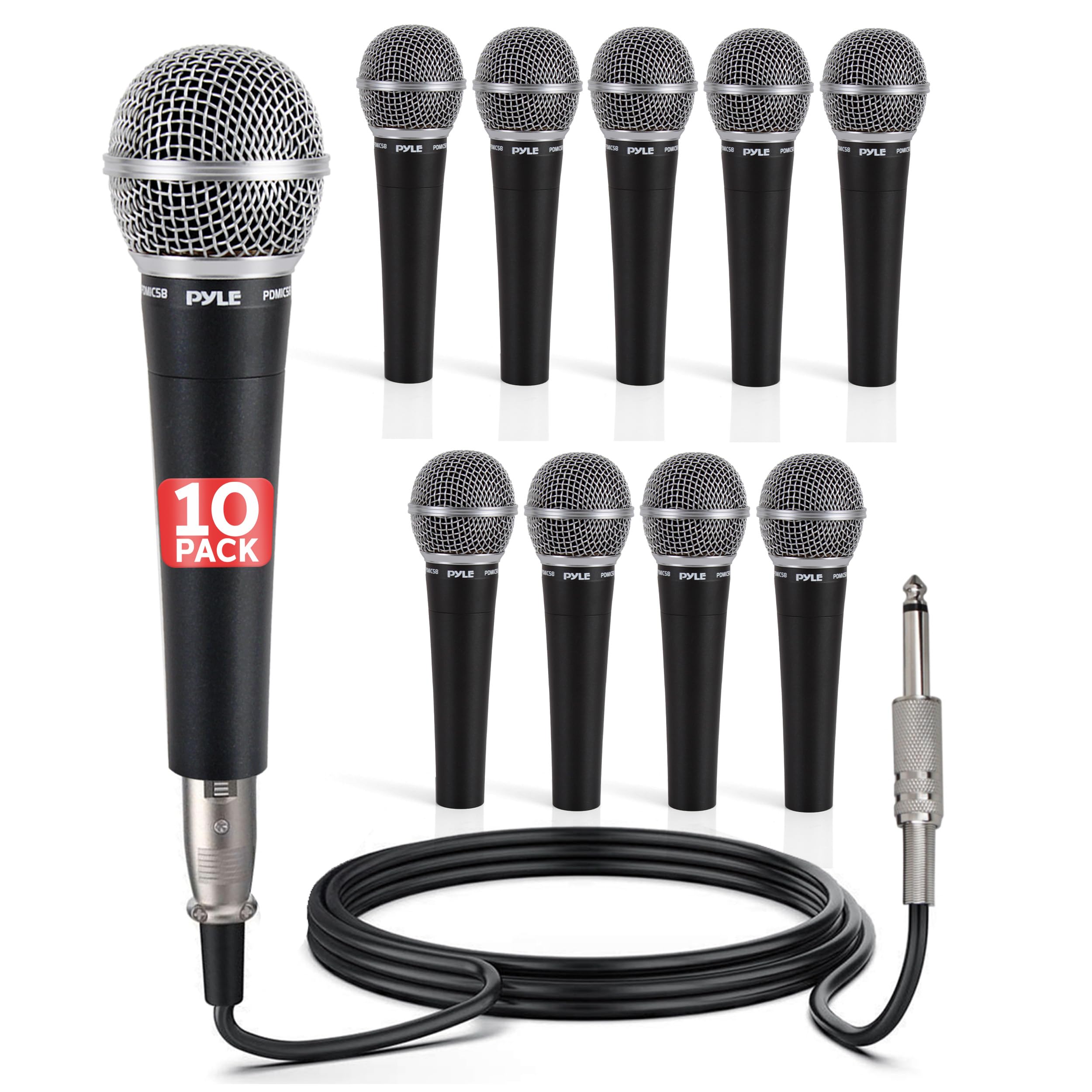 Amazon.com: Pyle Professional Dynamic Microphone - 10-Pack ...