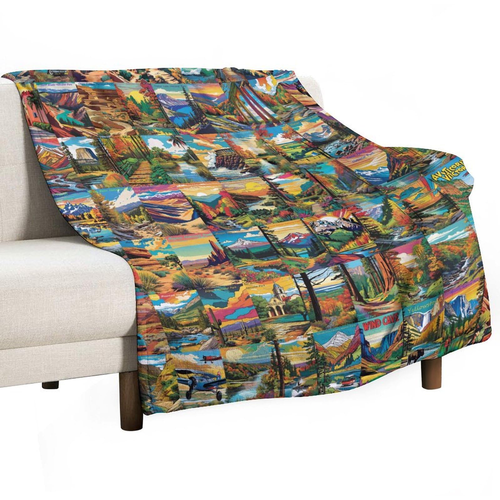 Amazon.com: NOUCAN National Park Blanket Travel Landscape Blanket ...