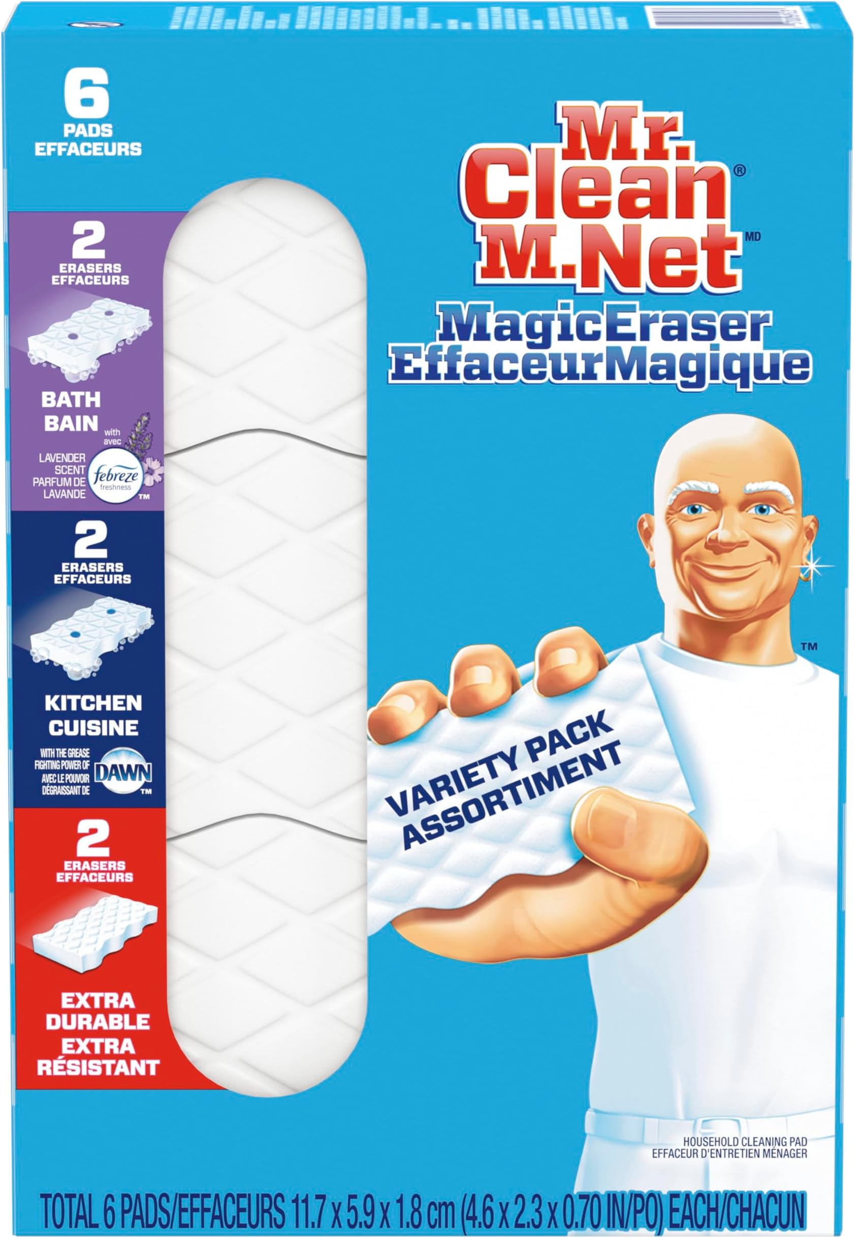 Amazon.com: Mr Clean Magic Eraser Variety Pack Assortment Cleaning Pads ...