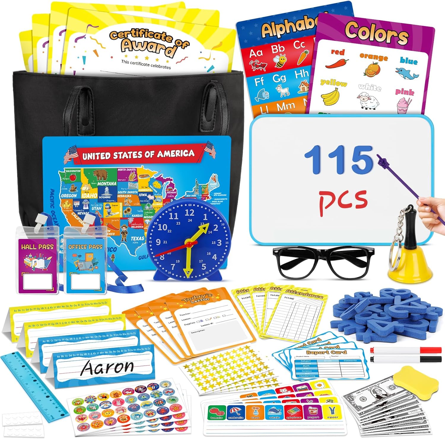 Amazon.com: SkilLify Pretend Play Teacher Set for Kids Teacher Playset ...