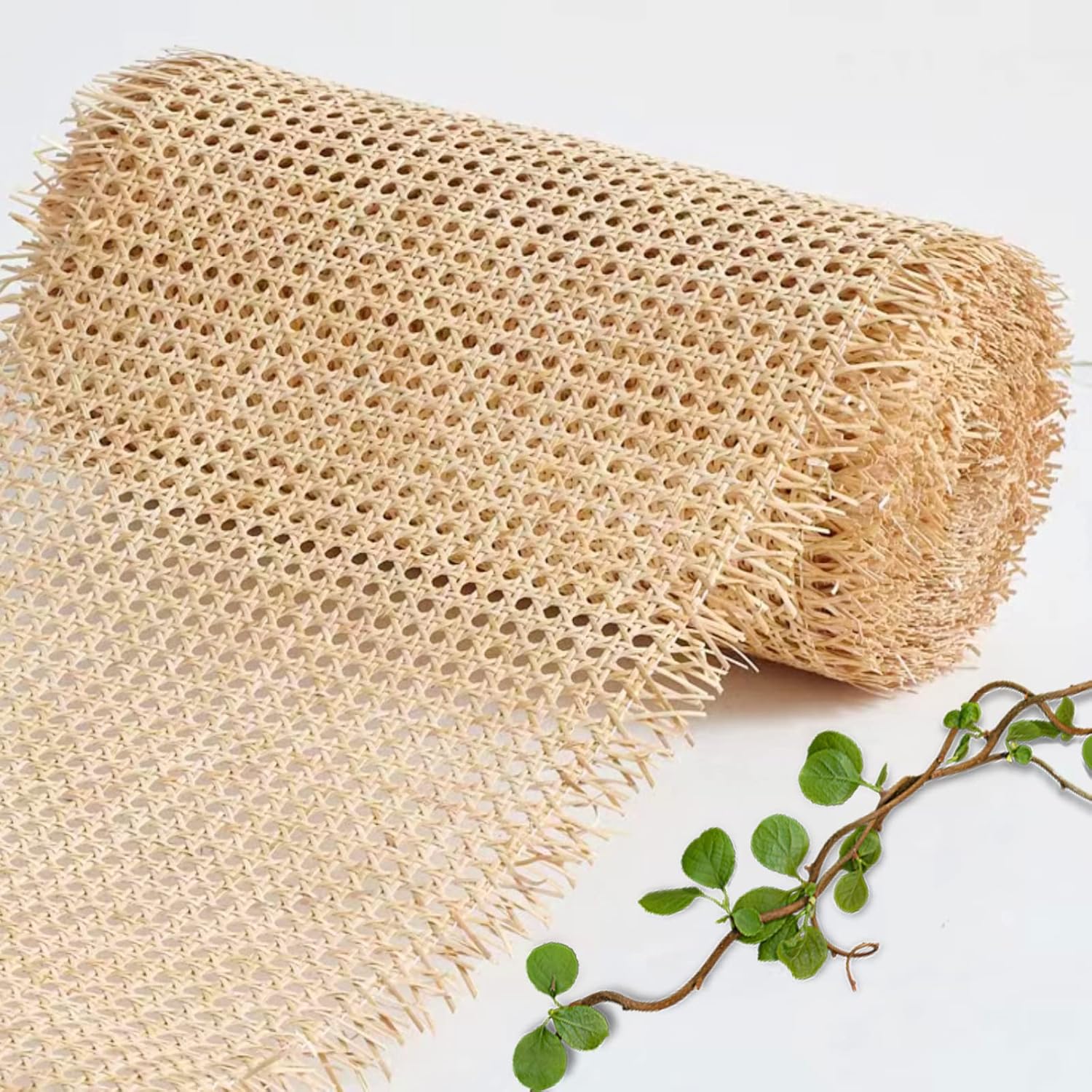 Amazon.com: SAGOZEI 14"" Width Rattan Webbing, 3 Feet Natural Rattan ...