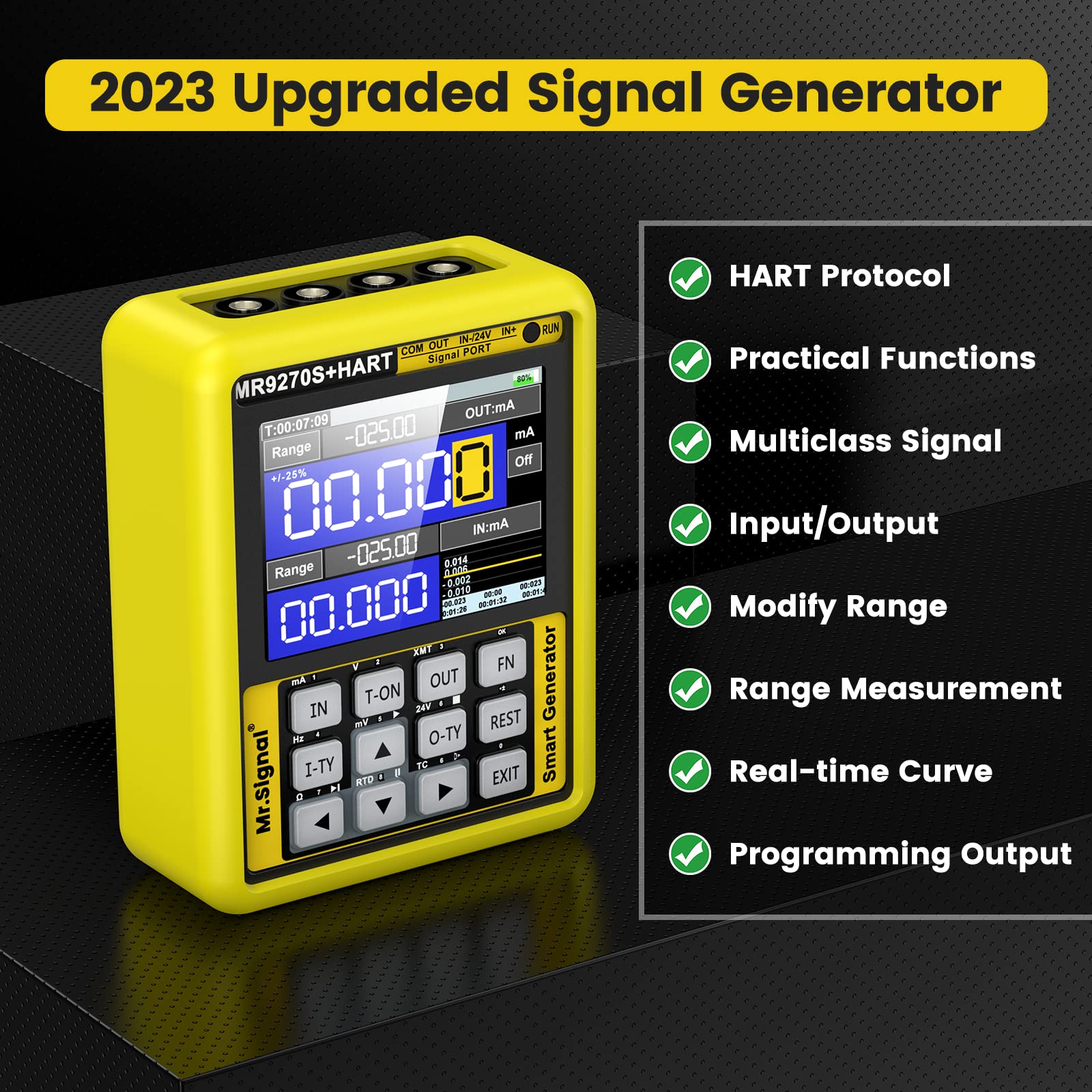 Snapklik.com : Upgraded MR9270S+HART 4-20mA Signal Generator, Current ...