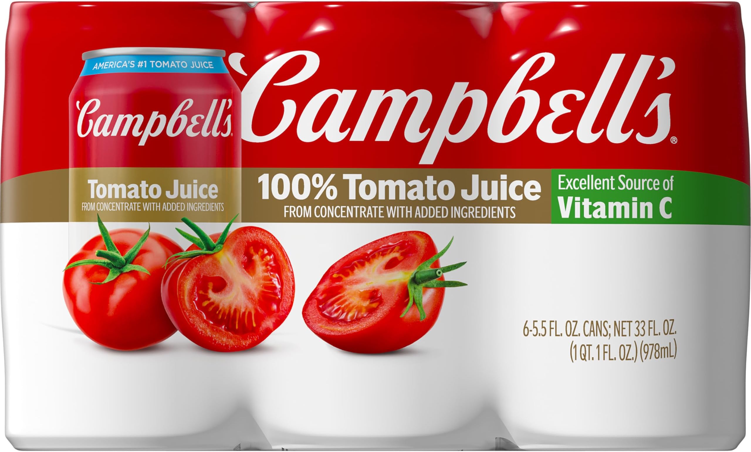 Amazon.com : V8 Original 100% Vegetable Juice, 11.5 fl oz Can (24 Pack ...