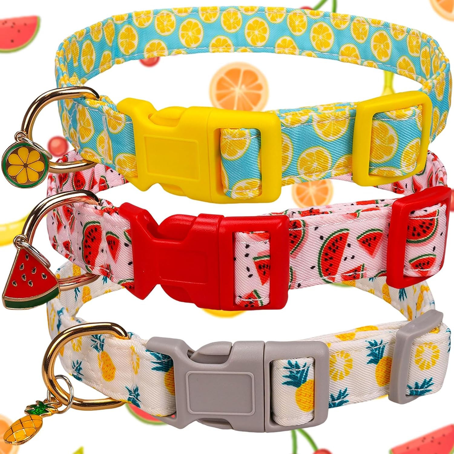 Amazon.com : Dexspoeny 3Pcs Cute Dog Collar for Girl Boy, Dog Collar ...