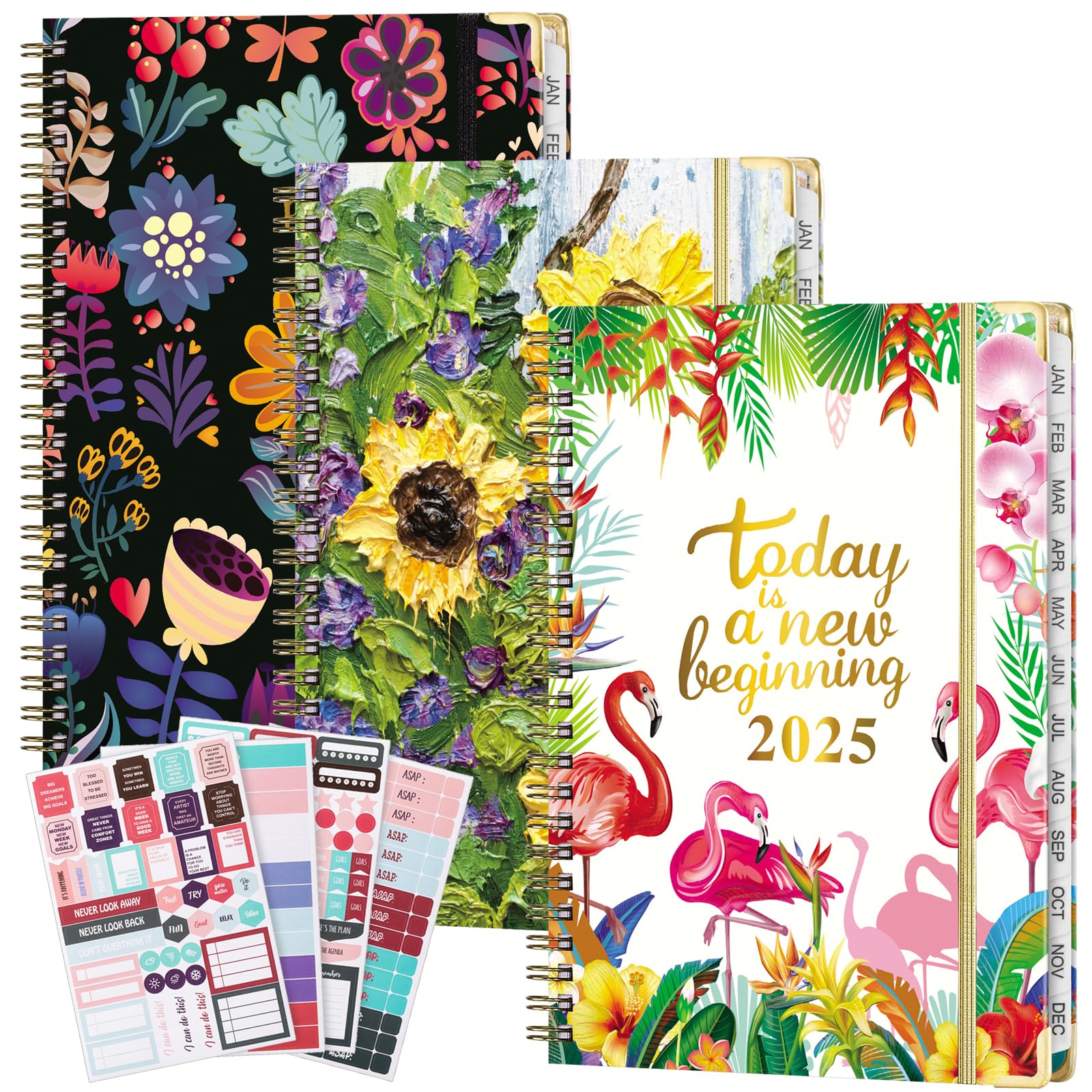 Vints 3 Pack Planner 2025 Weekly And Monthly Hardcover Planner ...