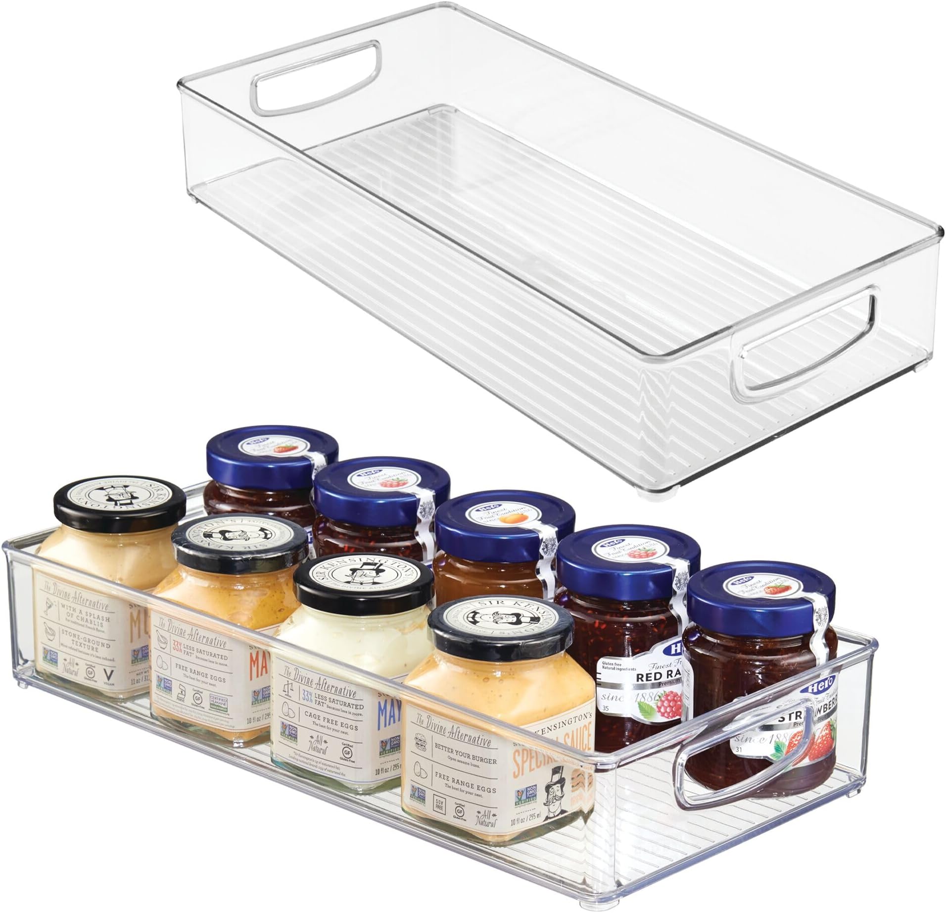 Amazon.com - iDesign Storage Bins with Handles for Kitchen, Pantry ...