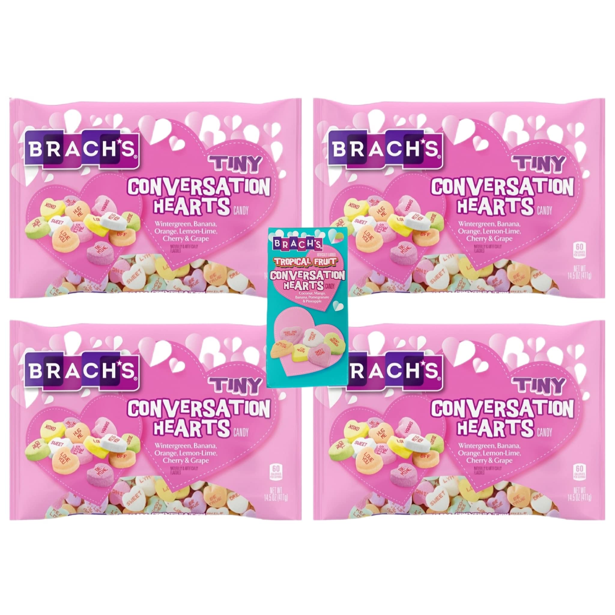 Buy Brachs Conversation Hearts Valentines Day Candy Variety Pack - Pack ...