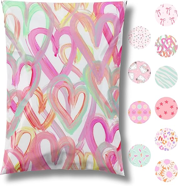 Amazon.com : Pretty Package Store 6x9 Designer Poly Mailer 100 Pack ...