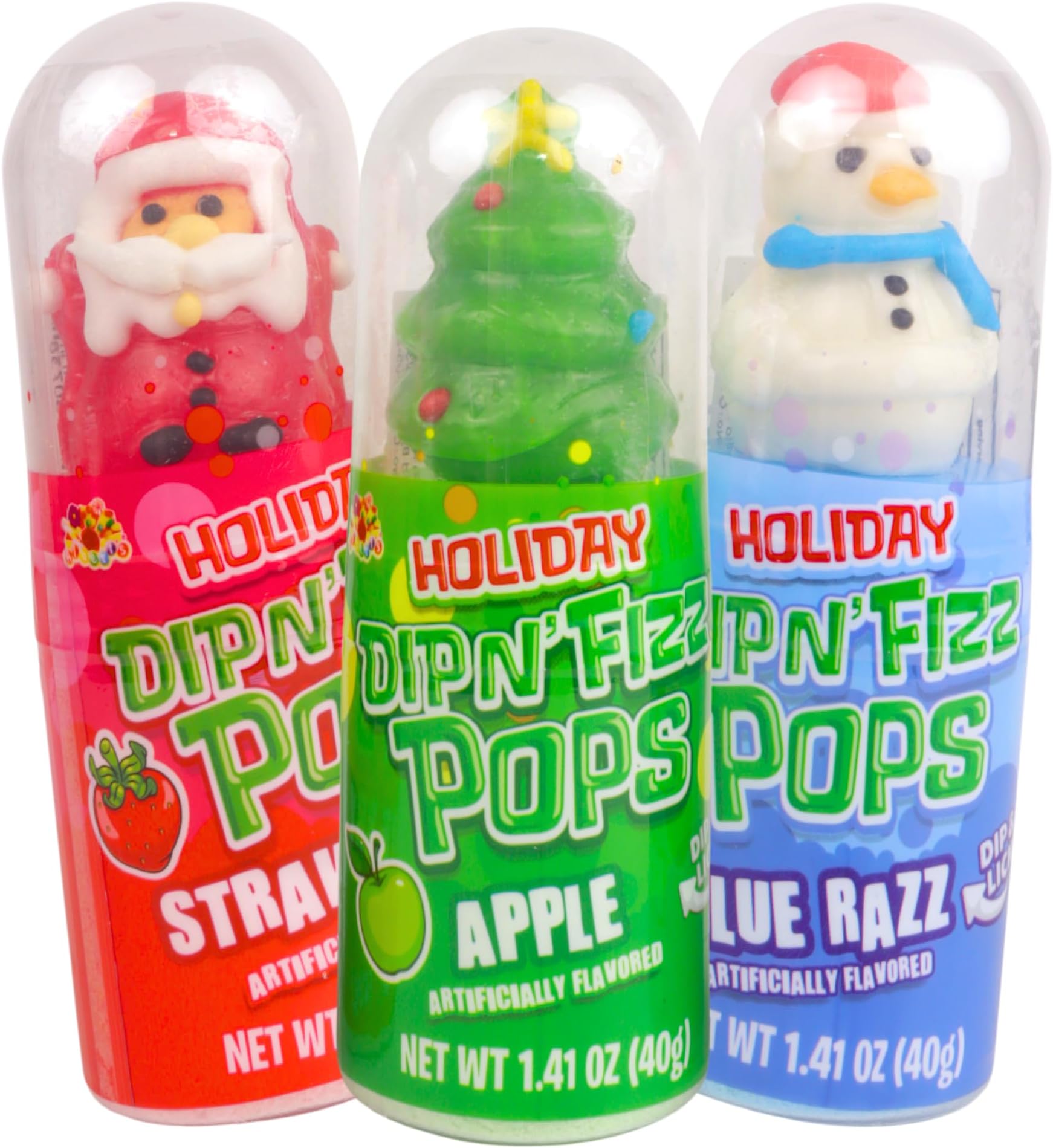 Amazon.com: Sweetzo - 2024 Christmas Dip Lollipops in Fizzy Powder ...