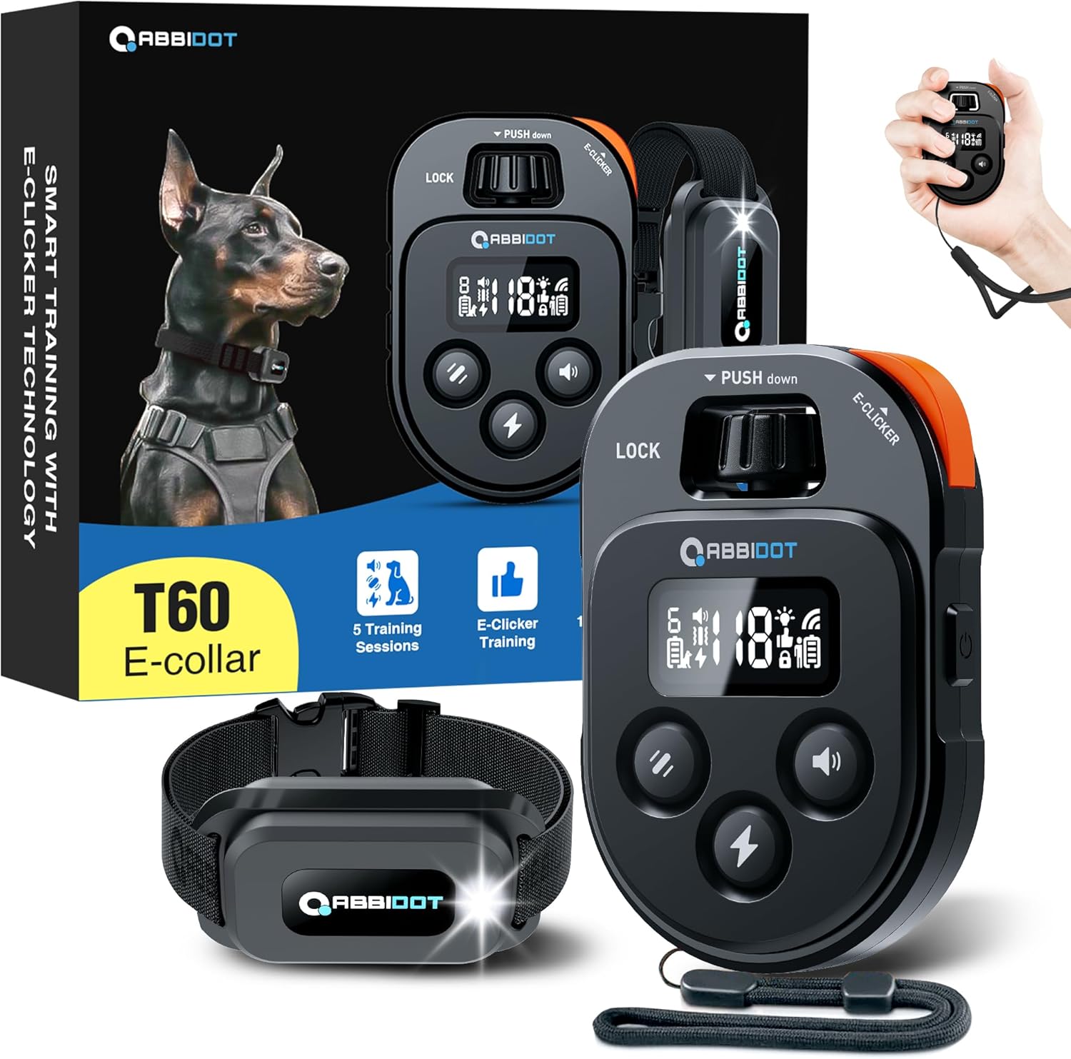 ABBIDOT Shock Collar - 4100ft Dog Training Collar with Remote, 178 ...