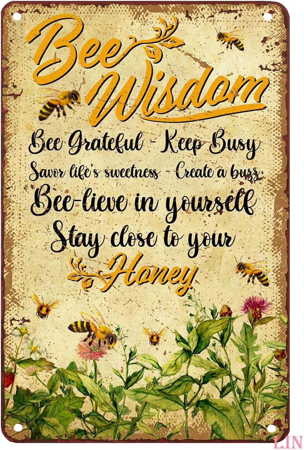 Amazon.com: Bee Decorations for Party Beekeeper Poster Bee Wisdp Bee ...