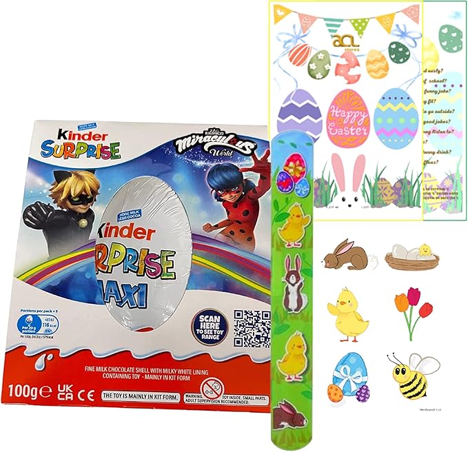 Large Kinder Surprise Easter Egg 100g in Gift Box - Easter Gift ...