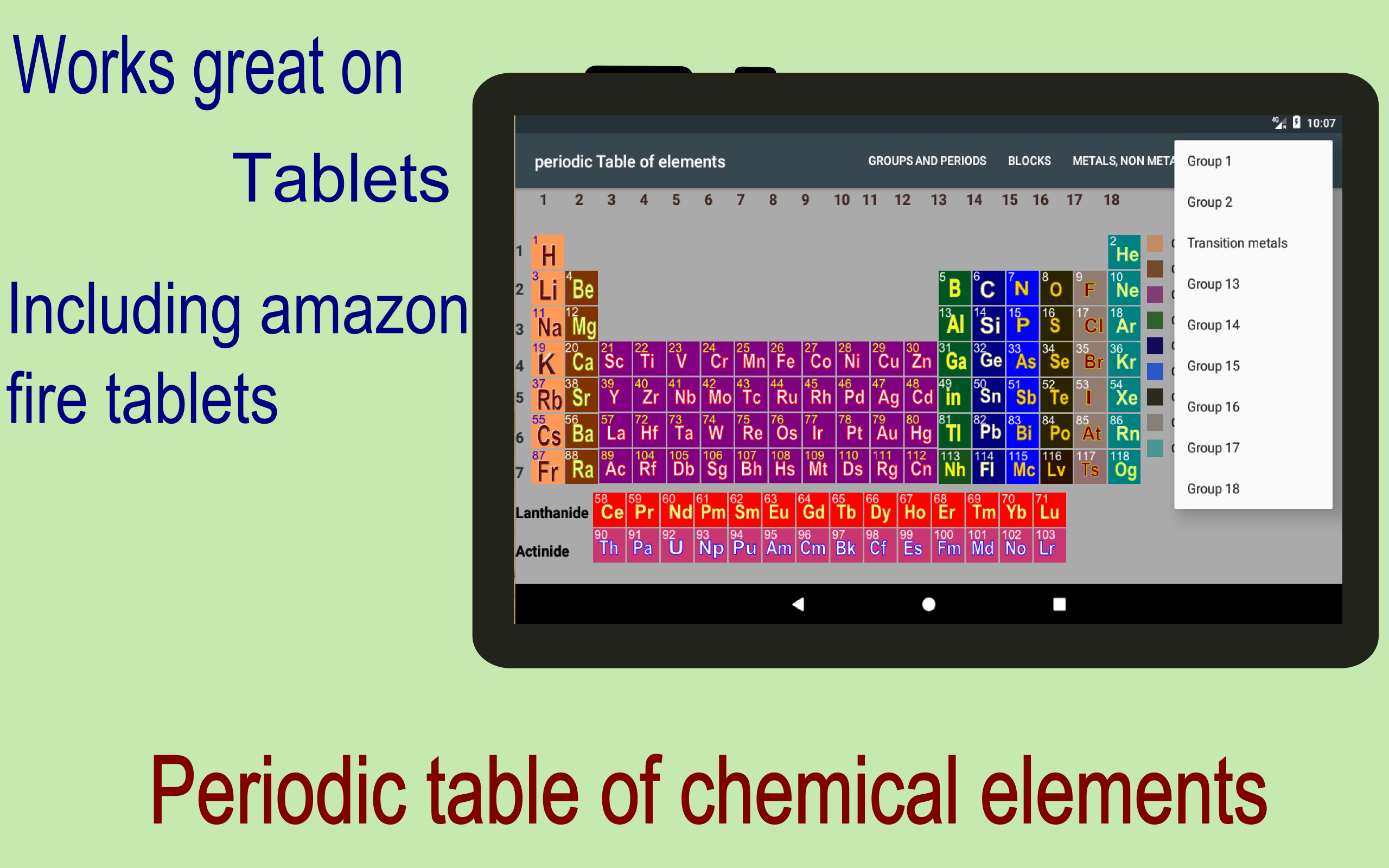 Pocket Chemistry 2019-Periodic Table - App on Amazon Appstore