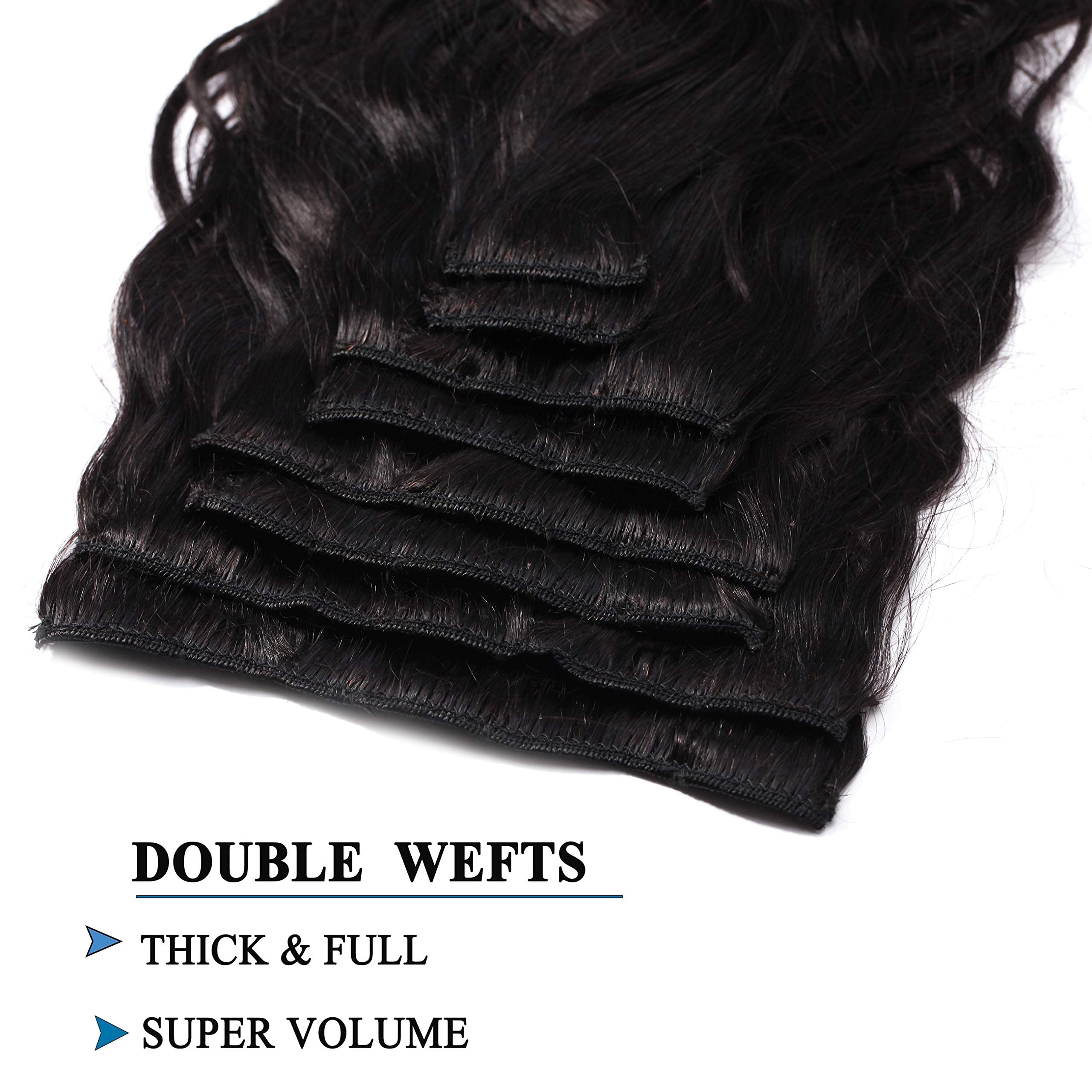 Double Wefted Clip Double Weft Clip In Hair Extensions – Lotus Hair