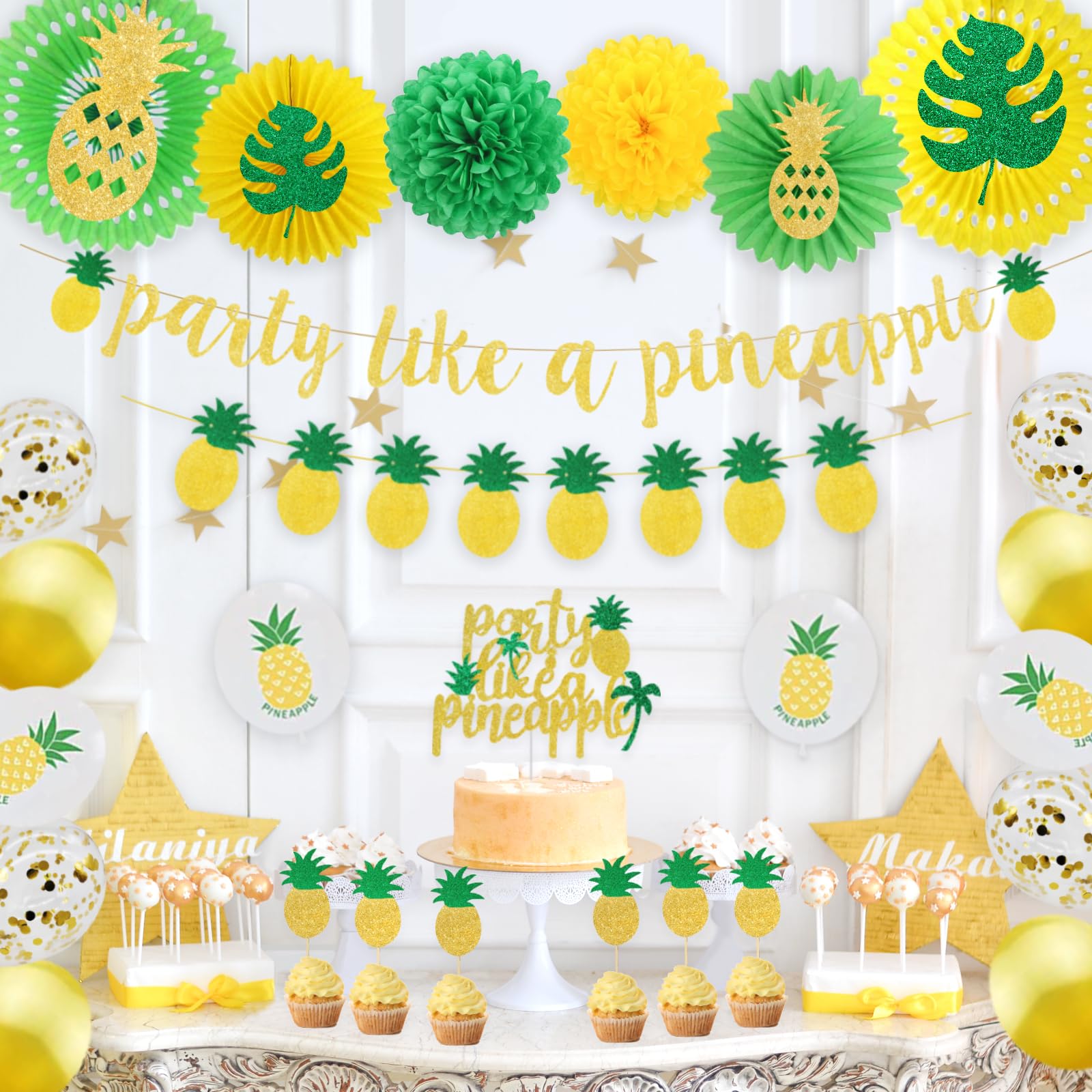 Amazon.com: Hombae Pineapple Party Decorations, Pineapple Party ...