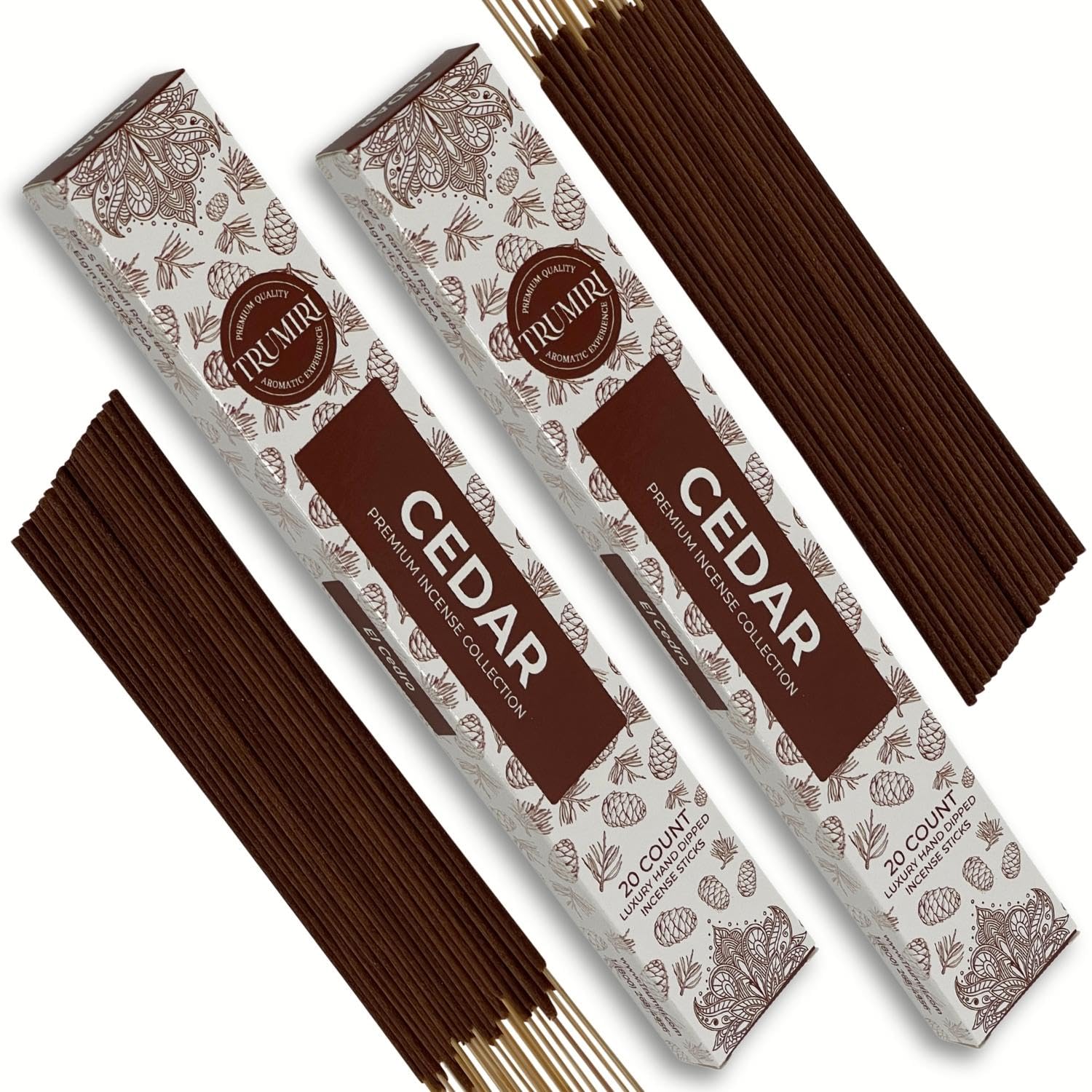 Amazon.com: Cedar Incense Sticks - Total 40 Insence-Sticks - Dual Pack ...
