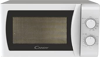 Candy Idea CMG20SMW Forno a Microonde con Grill, 700 W, 20 Litri, Funzione Scongelamento, 5 ...
