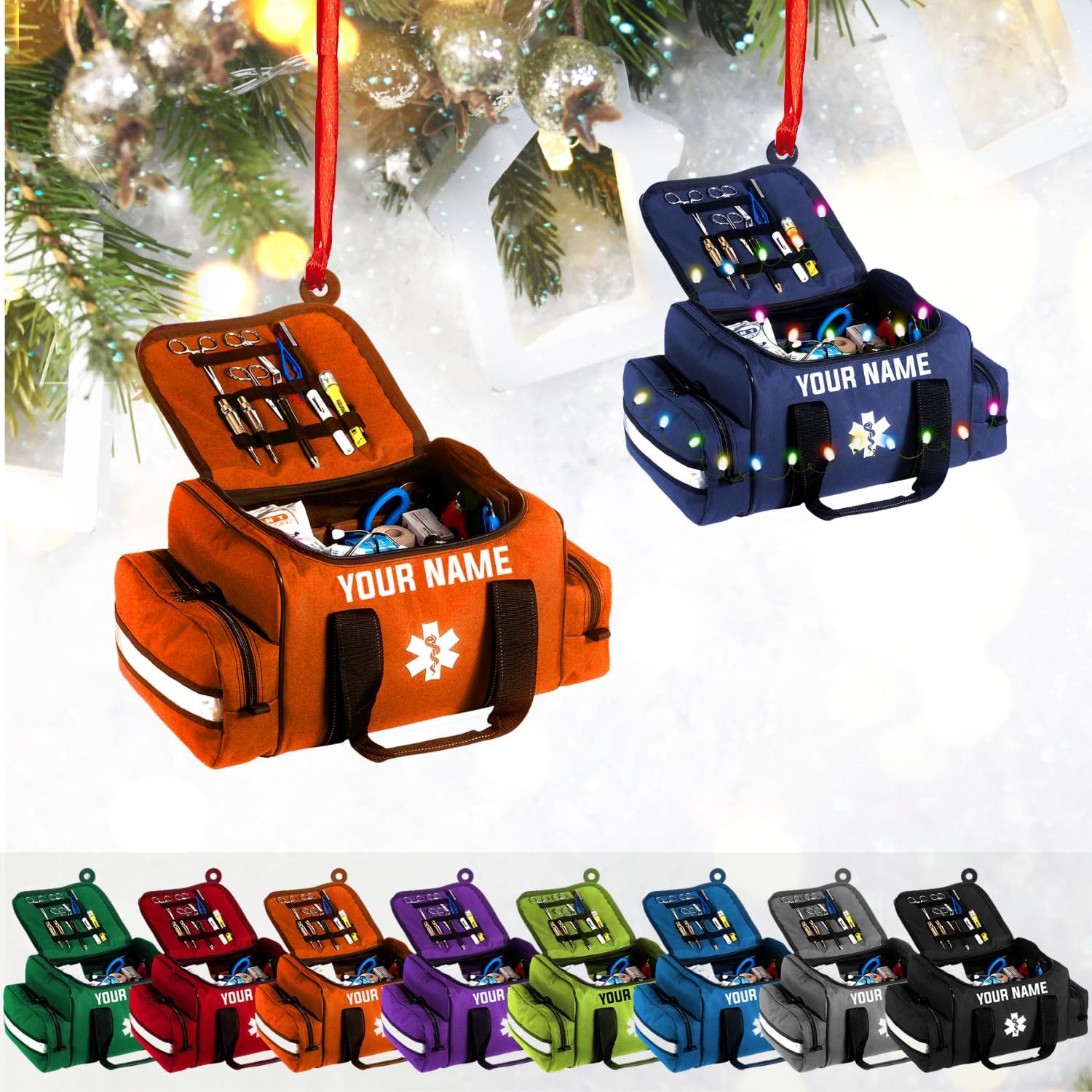 Amazon.com: Tinoshop Personalized EMS EMT Paramedic Christmas Ornament ...