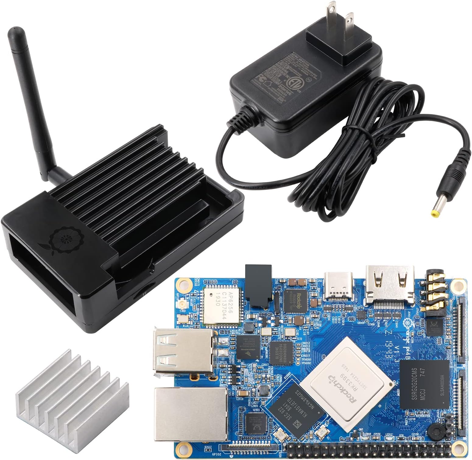 Amazon.com: Orange Pi 4B 4GB Rockchip RK3399 Six Cores 64 Bit with 16GB eMMC Single Board ...