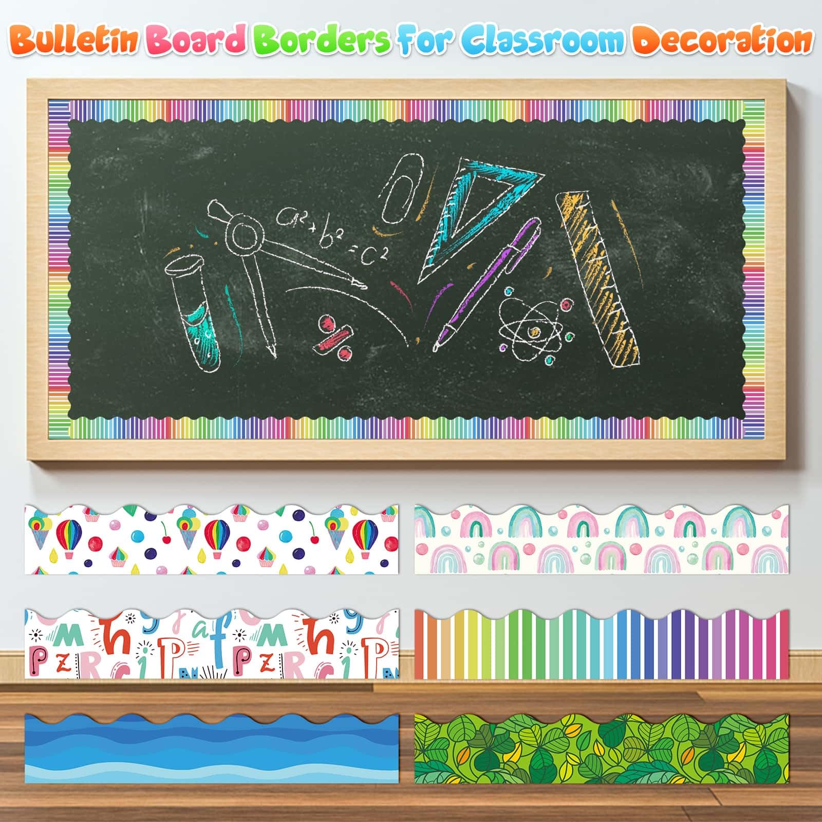 Snapklik.com : Bulletin Board Border Trim Spring Borders Colorful ...