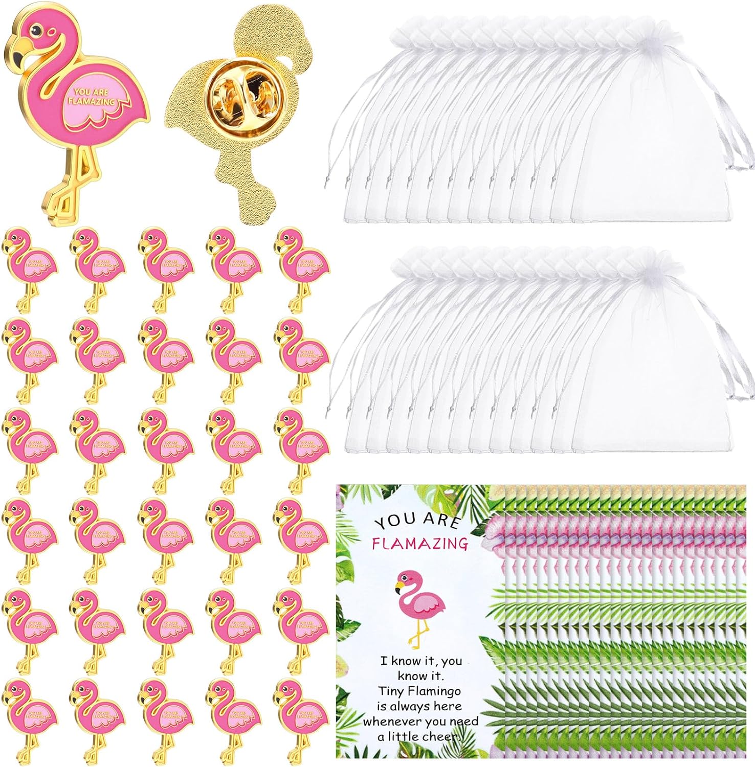Amazon.com: Quelay 30 Sets Flamingo Gift for Women Employee ...