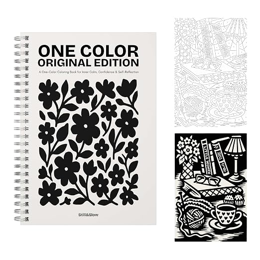 Amazon.com: Still & Slow - Monochrome Coloring Book for Adults - 35 ...