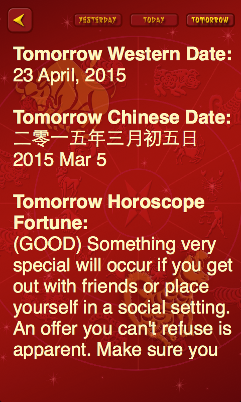 Chinese zodiac today 60 photos - Youhoroscope.com