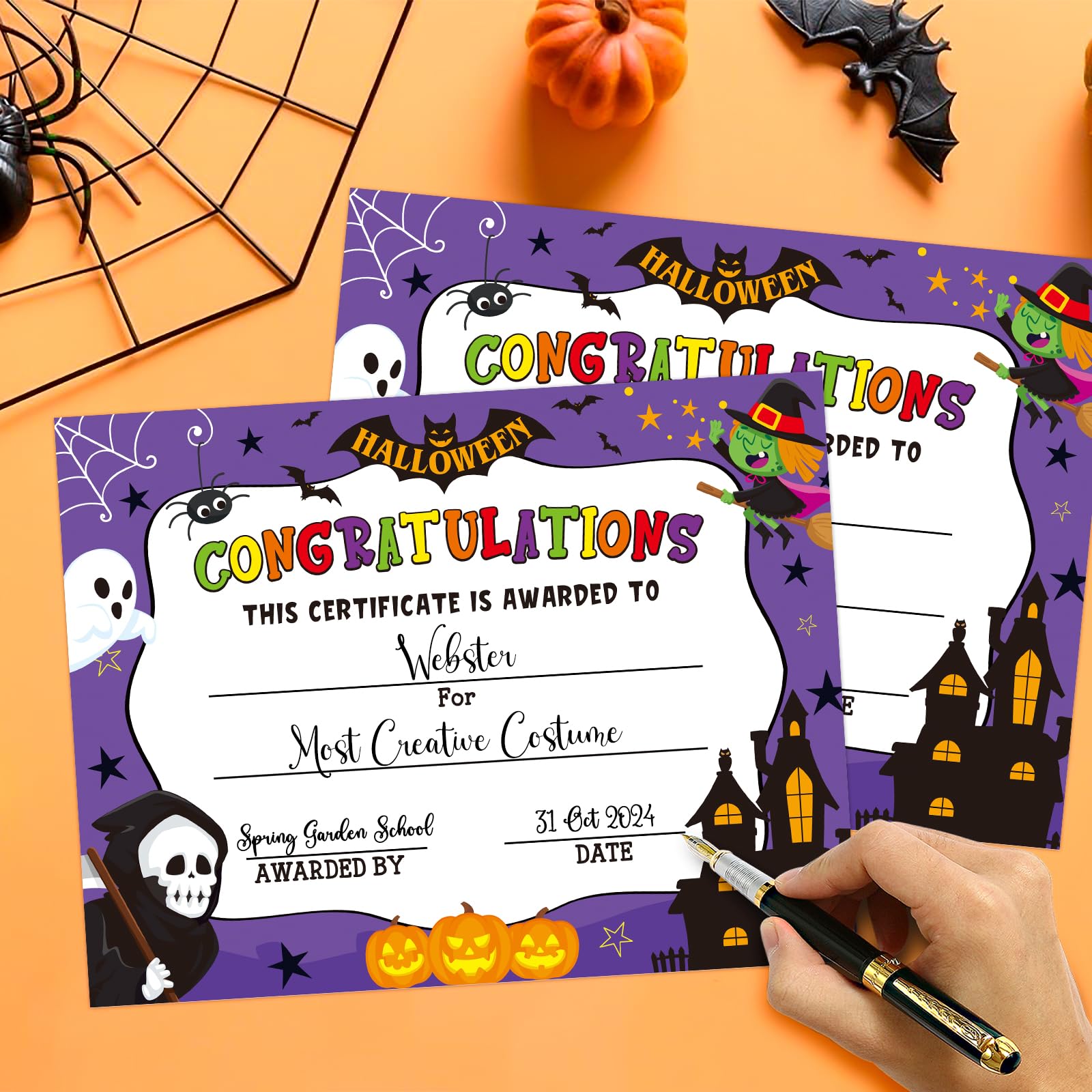 Halloween Costume Contest Award Certificates Halloween Costume Awards