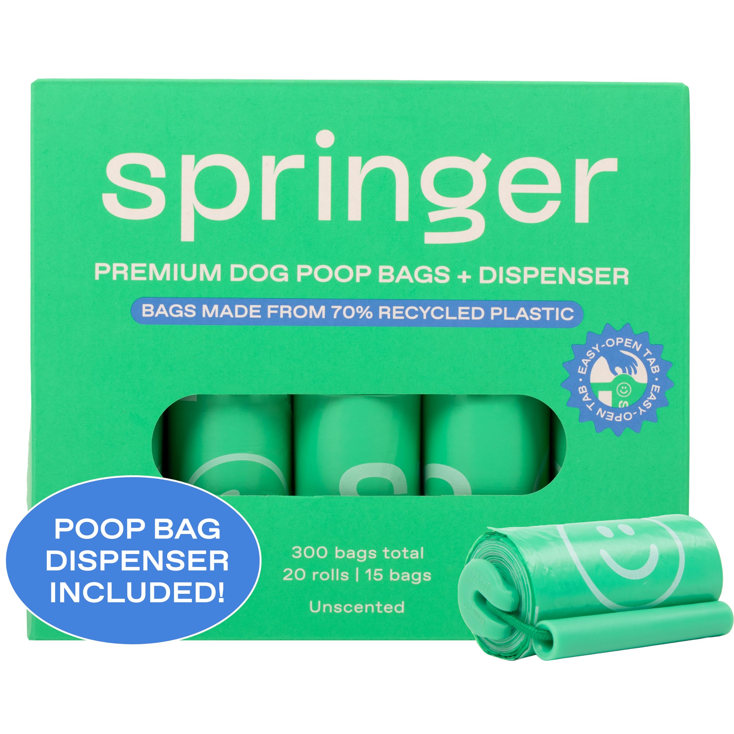 Snapklik.com : Springer Premium Dog Poop Bags - 20 Rolls (300 Bags ...
