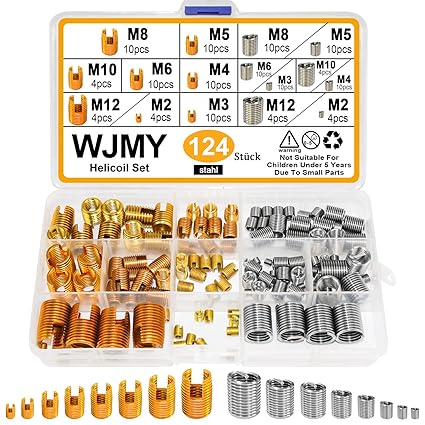 Helicoil - Kit di riparazione filettatura, inserto filettato per ...