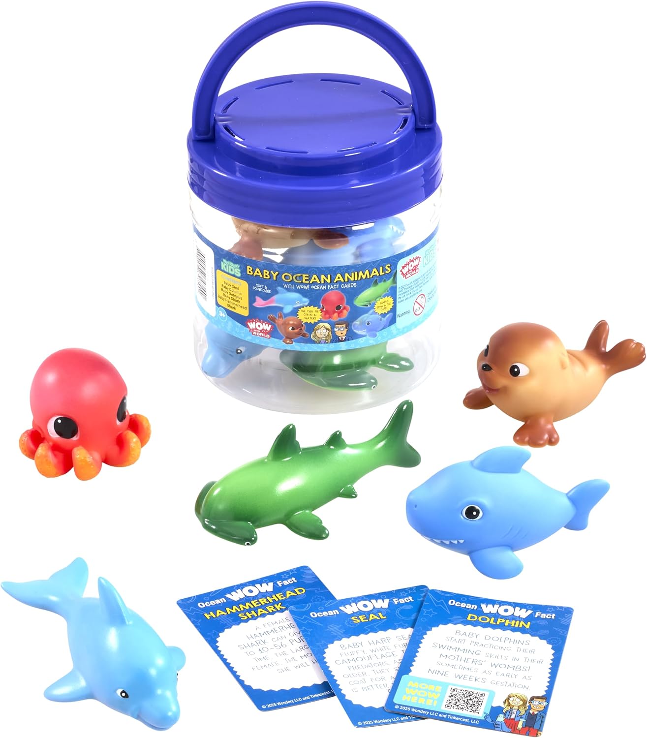 Amazon.com: WONDERY Kids Wow in The World Soft Baby Ocean Animals ...