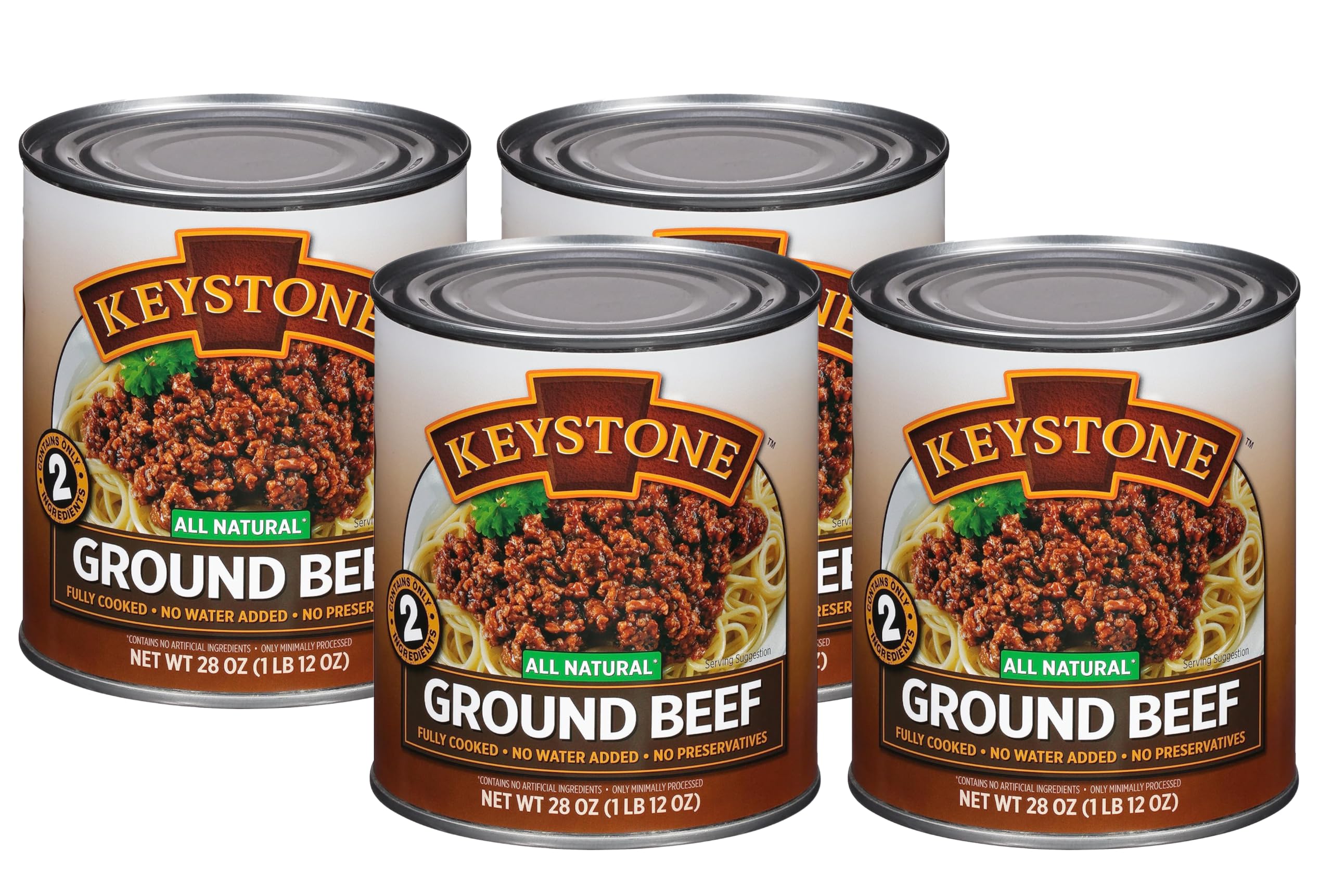 Amazon.com: Keystone All Natural Ground Beef 28 Oz Long Term Emergency ...