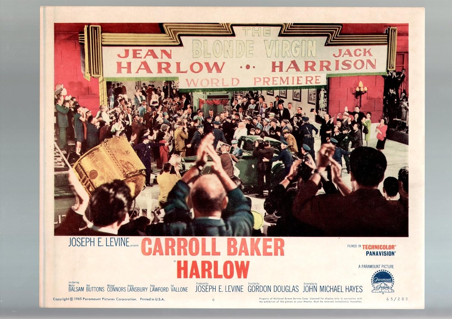 Amazon.com: MOVIE POSTER: HARLOW-LC-#6-VF/NM-CARROLL BAKER-BIO-DRAMA ...