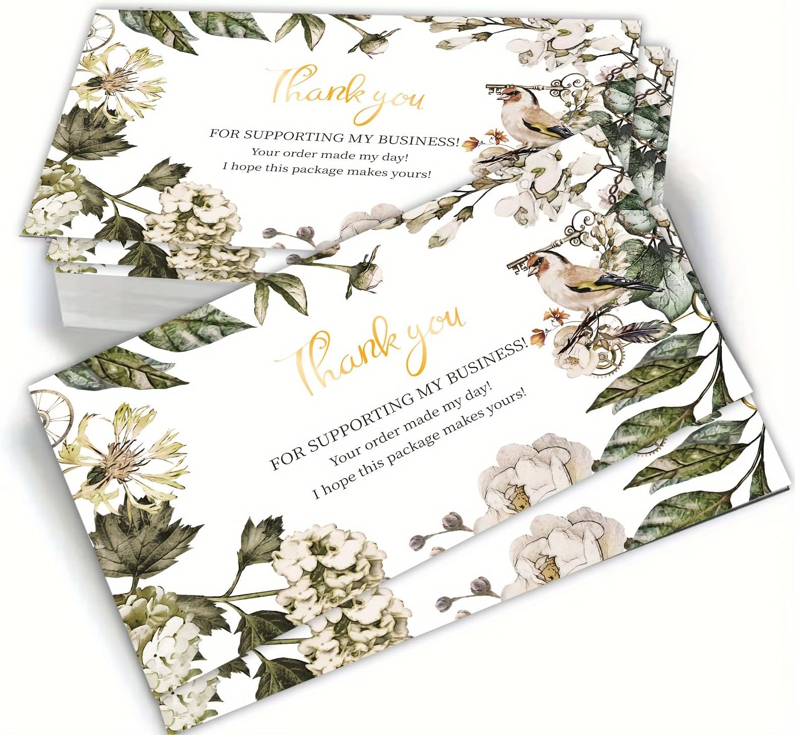 Amazon.com : Kerosly 100pcs Thank You Cards, Shopping Purchase Greeting ...