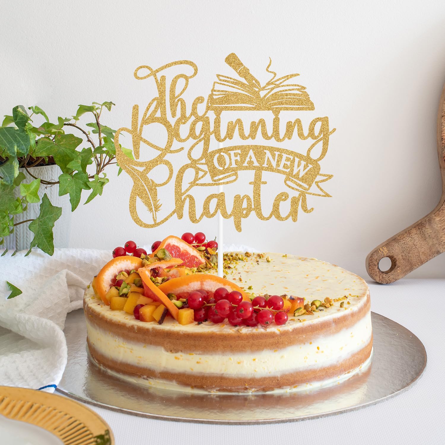 Snapklik.com : The Beginning Of A New Chapter Cake Topper, Onto The ...