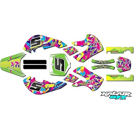 Amazon.com: Kx65 kx 65 Green Graphic Kit fits a Kawasaki 01-12 FMF ...