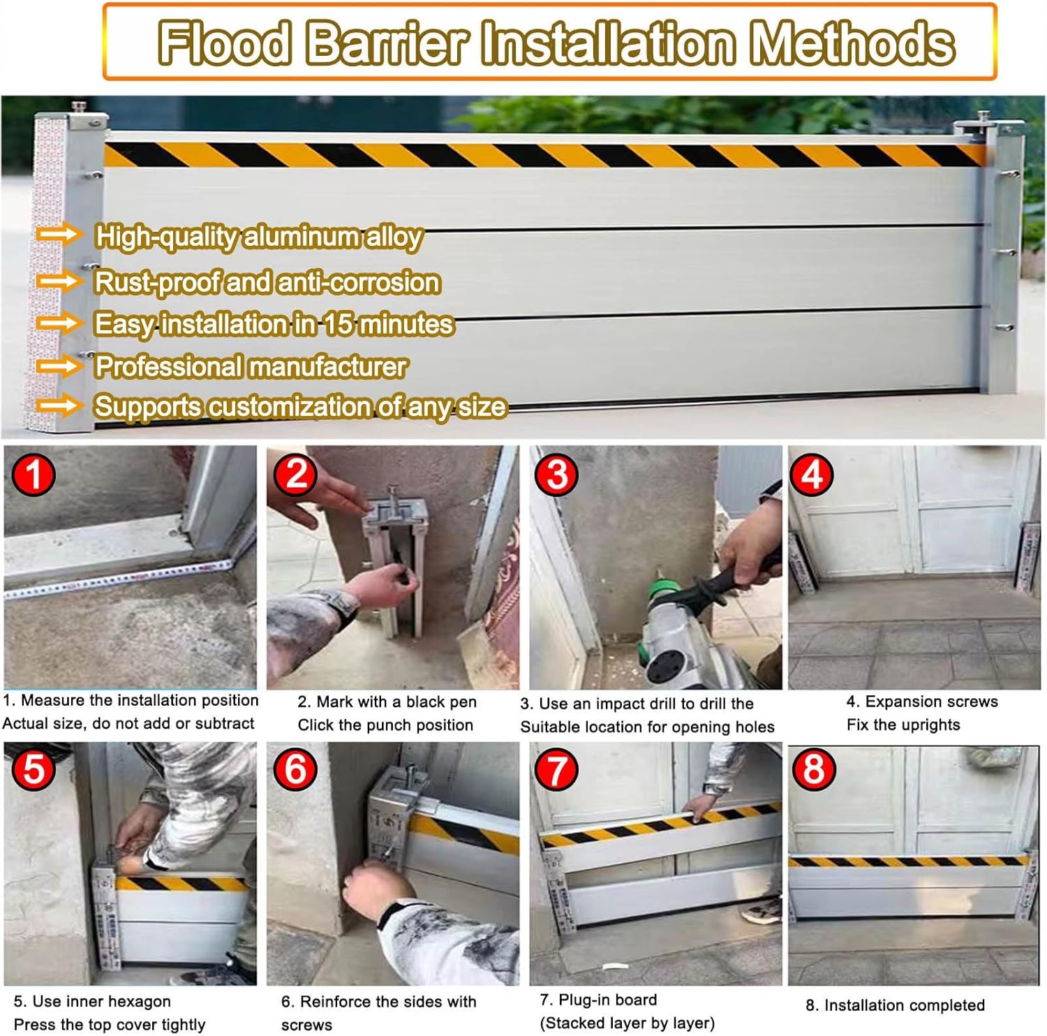 Flood Control Barrier Aluminum Baffle, Water Philippines | Ubuy