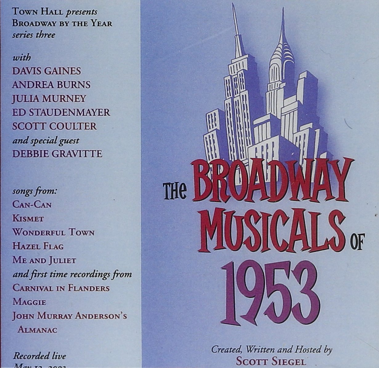 Broadway Musicals of 1953: Various Artists, Broadway Cast, Jule Styne ...