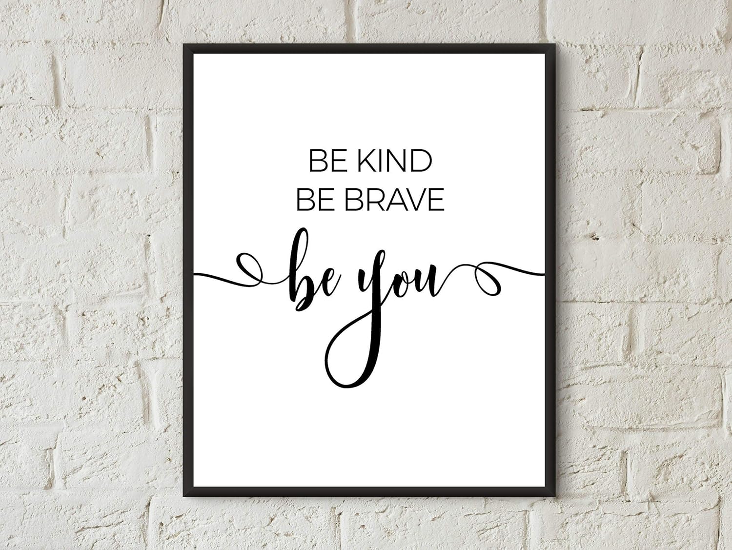 Amazon.com: Dozili Be Kind Be Brave Be You Prints Girls Room ...