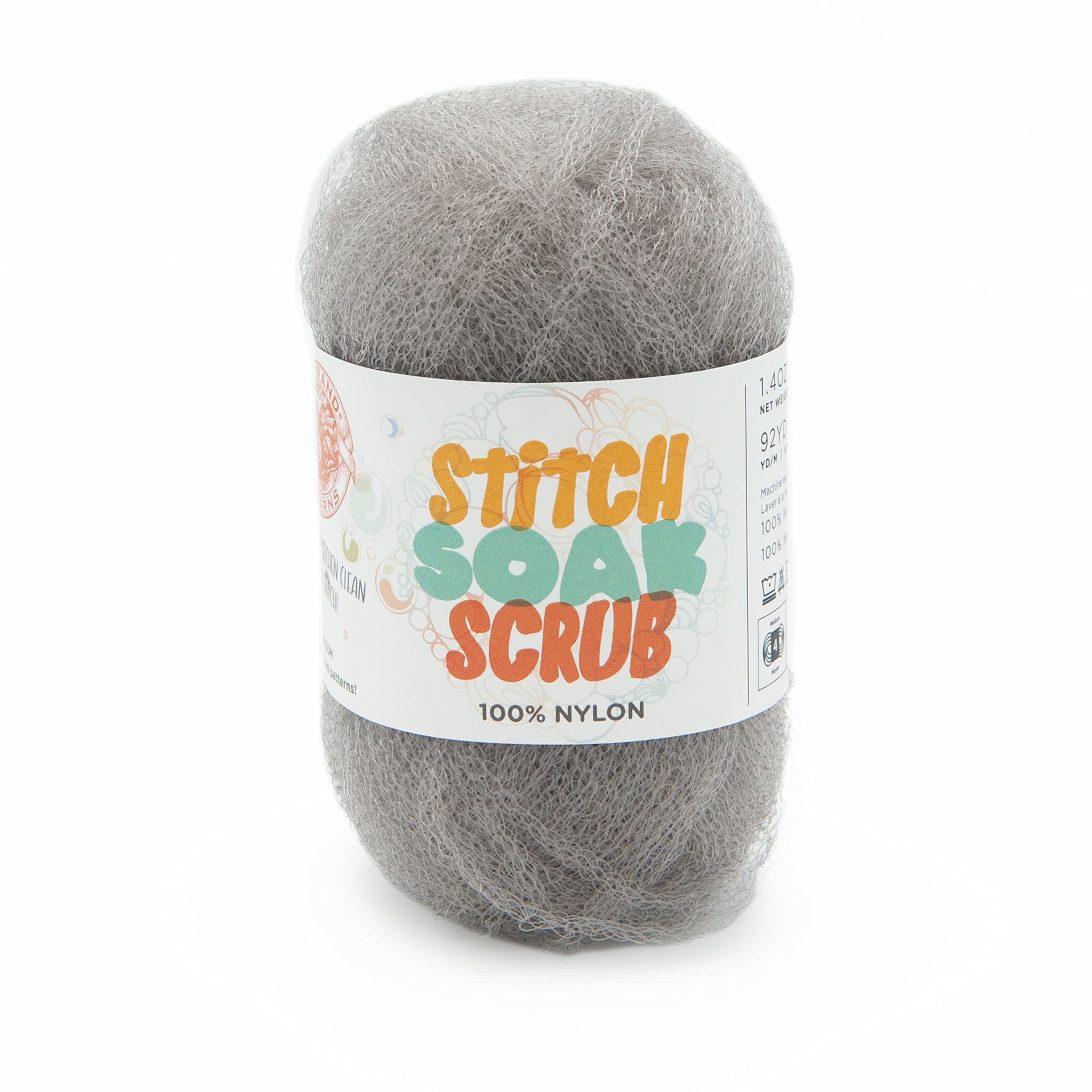 Amazon.com: Lion Brand Stitch Soak Scrub Yarn-Harbor Mist 781-149