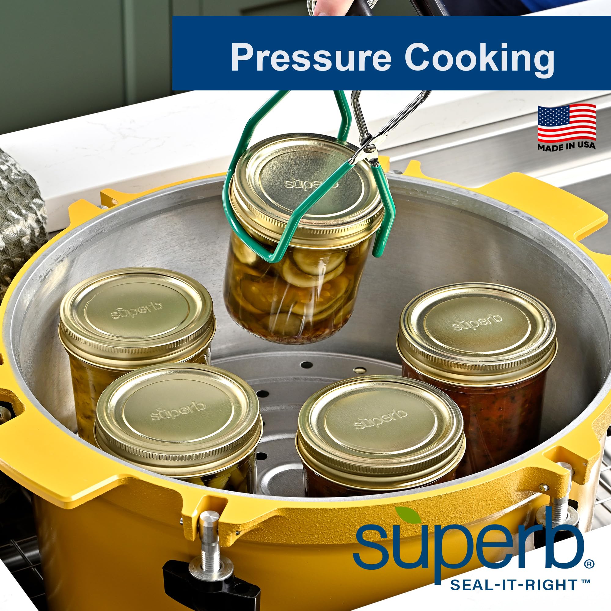 Snapklik.com : Superb Sealing Solutions Canning Lids - Mason Jar Wide ...