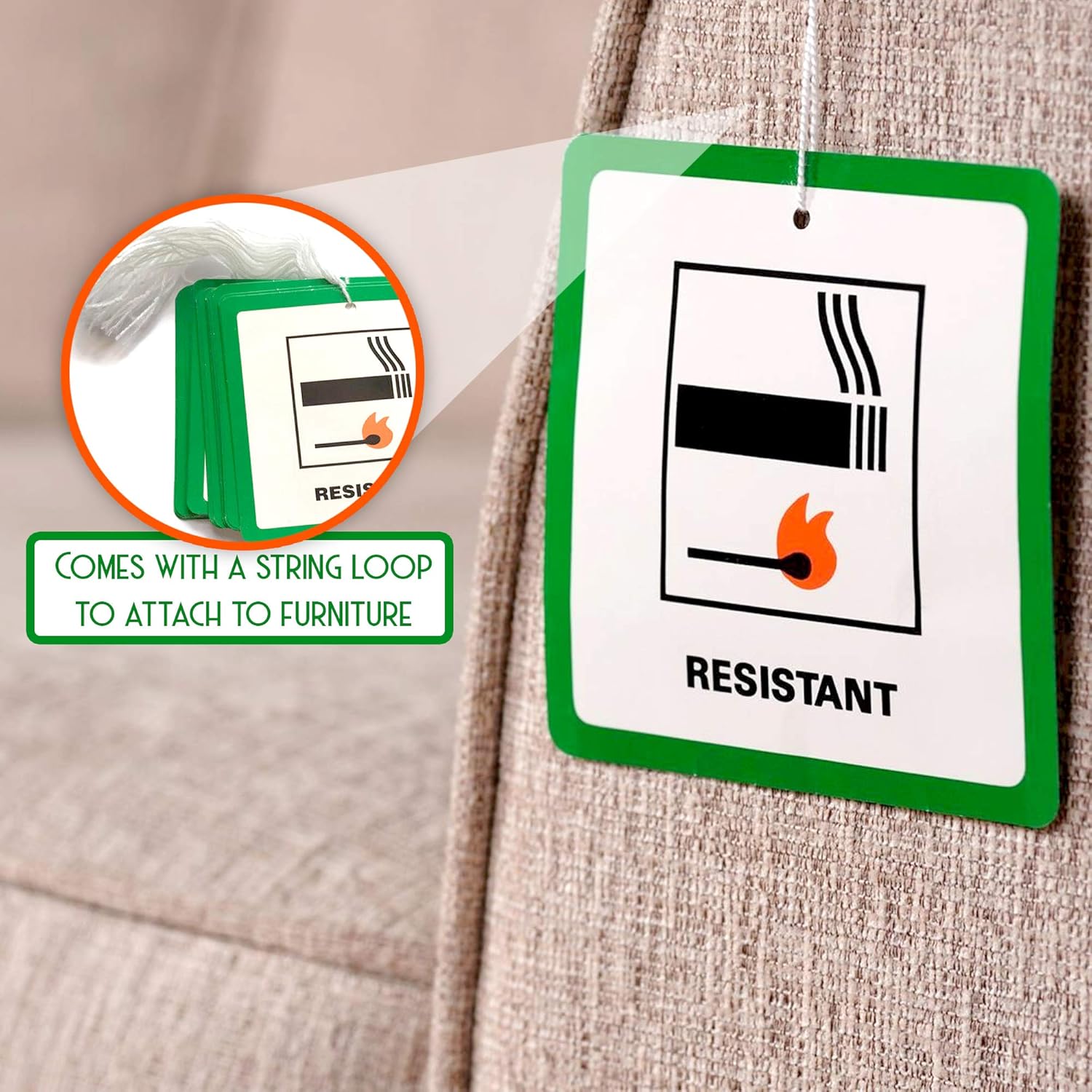 Furniture Upholstery DL7-20 Pack of Fire Safety Labels for Furniture ...