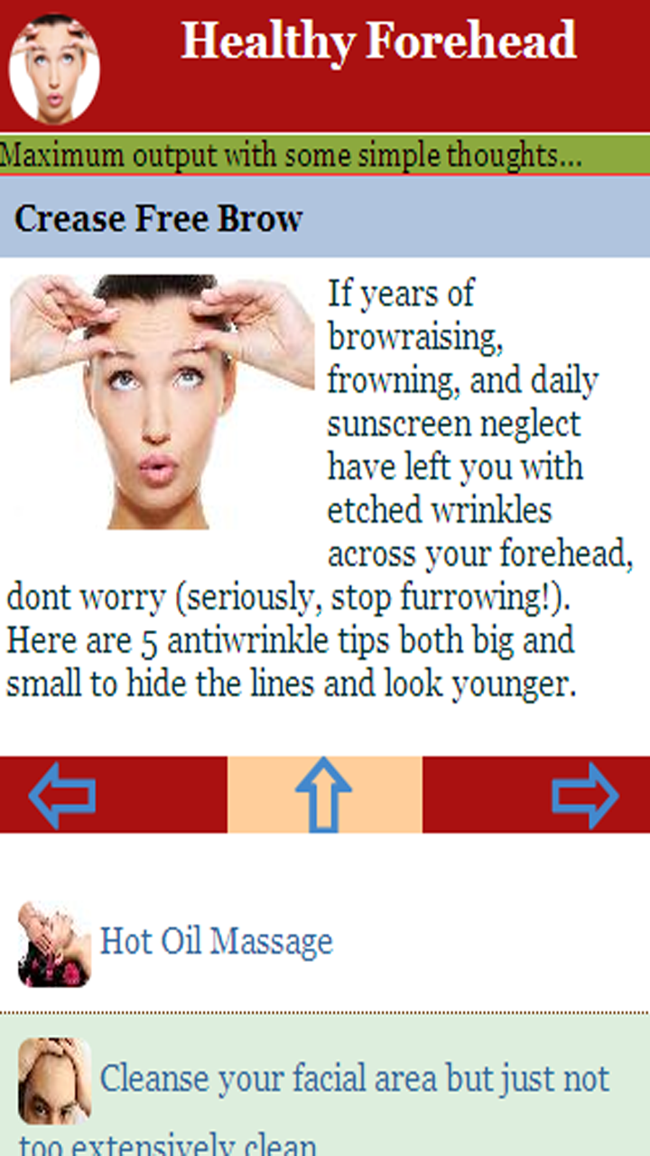 Healthy Forehead - App on Amazon Appstore