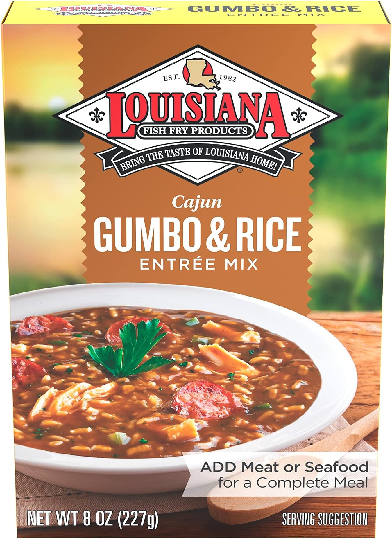 Amazon.com : Louisiana Fish Fry Products Gumbo w/Rice Mix, 8 oz box ...