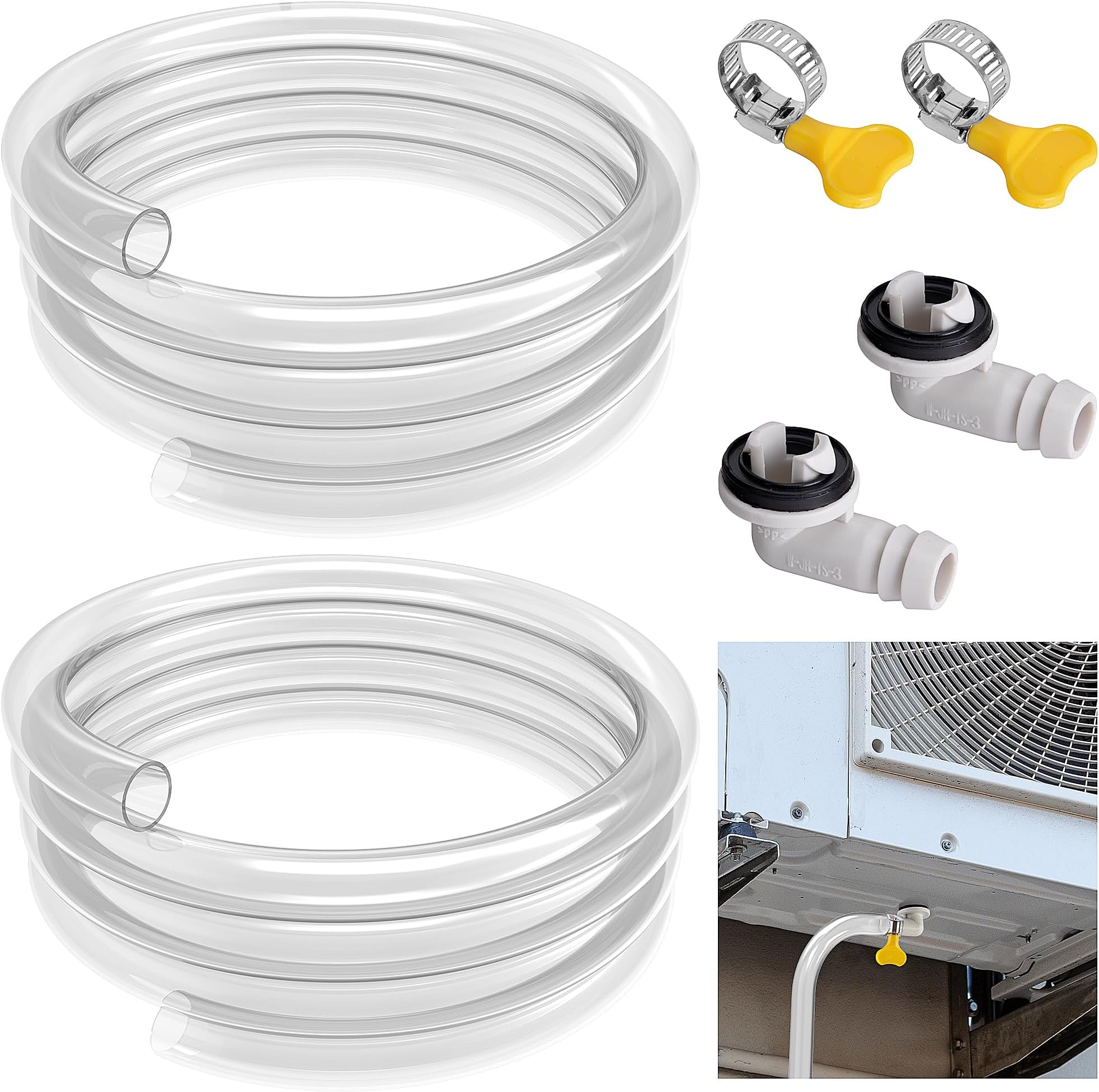 Amazon.com: Air Conditioner Drain Hose Kit 10 Feet AC Drain Hose ...