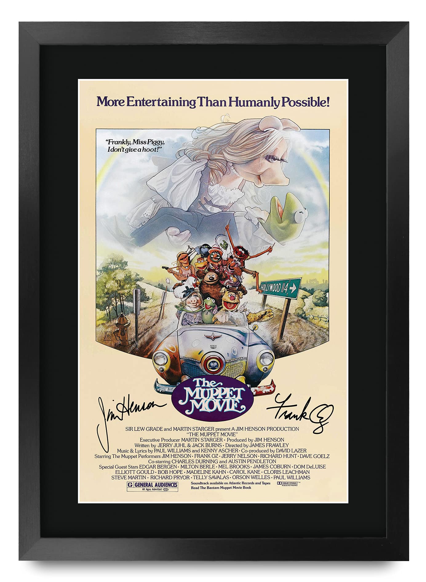 Amazon.com: HWC Trading The Muppet Movie 16 x 12 inch Framed Gifts ...