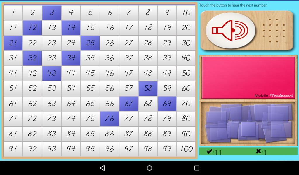 Hundred Board Patterns - Montessori Math Counting Activities for Kids ...