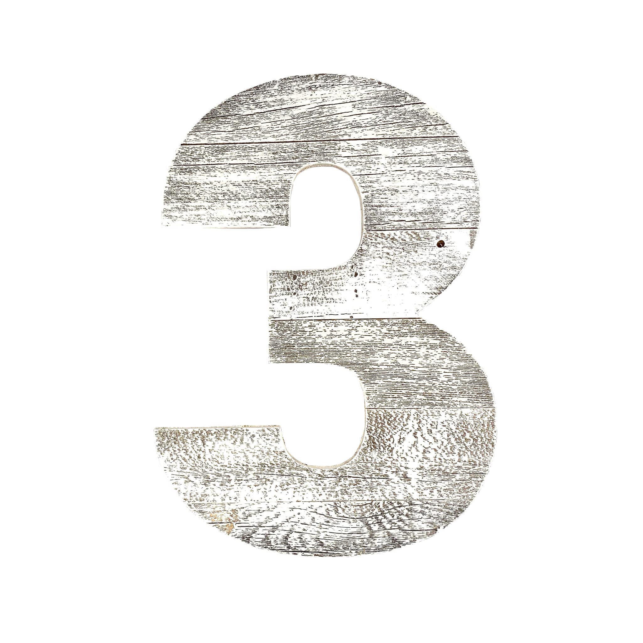 Amazon.com: Distressed Rustic Barn Wood Number | Alphabet Wall Décor ...