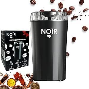 NOÍR Electric Coffee & Spice Grinder, 200W Motor, 90g Capacity, 304 ...