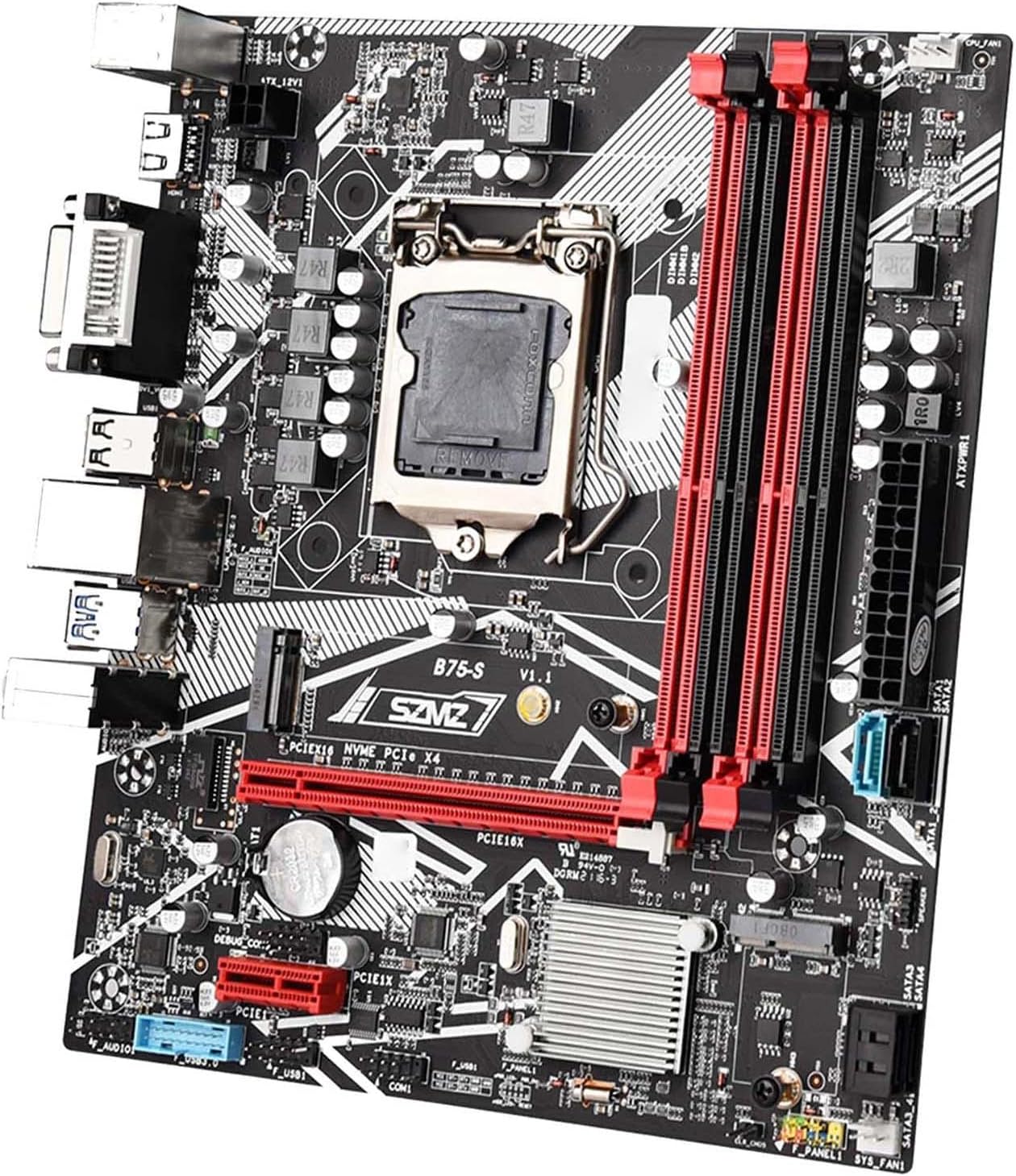 Ronyme B75-S LGA 1155 Motherboard Set M.2 SSD Support 4*DDR3 PC Memory ...